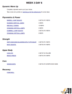 Free 4 Week Vertical Jump Program (PDF Download) - A1Athlete